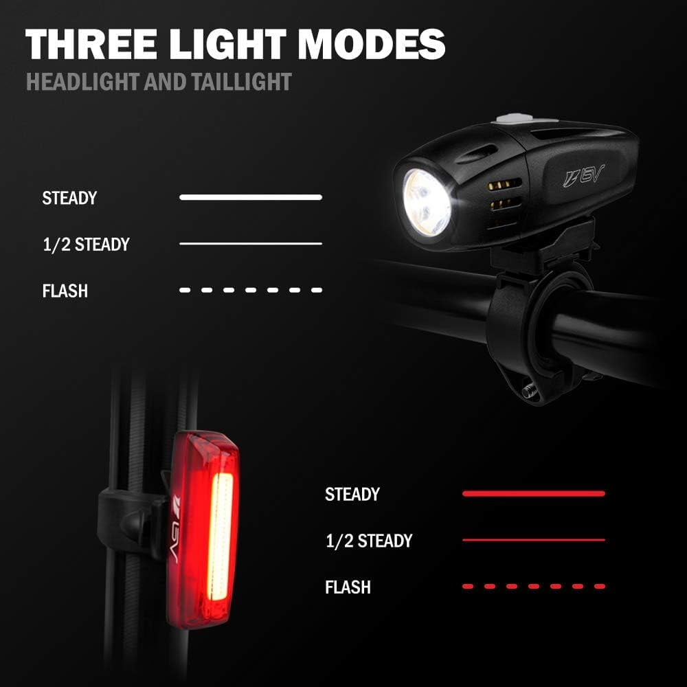Super Bright USB Rechargeable Bike Light Set - Walmart.com