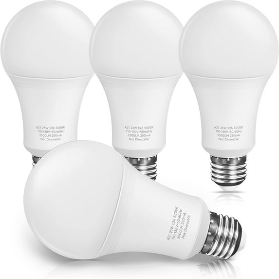 Super Bright White LED Light Bulbs, 23W A21 LED Light Bulbs, 150 Watt ...