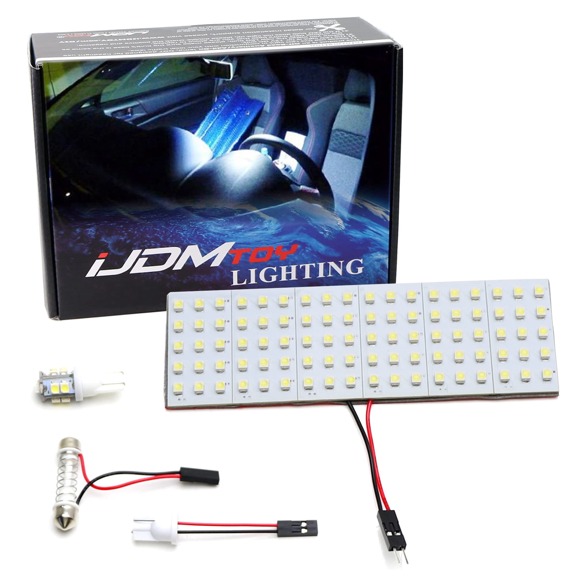Super Bright Xenon White 2-Piece Set Direct Fit Full LED Interior Light ...