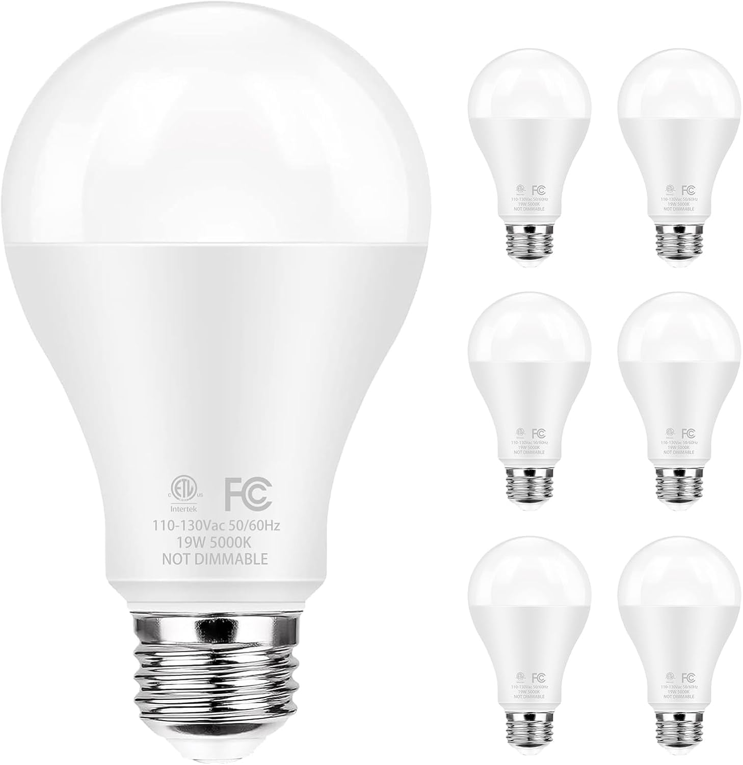 Super Bright YANTON Light Bulbs, 150 Watt Equivalent, 5000K Daylight ...