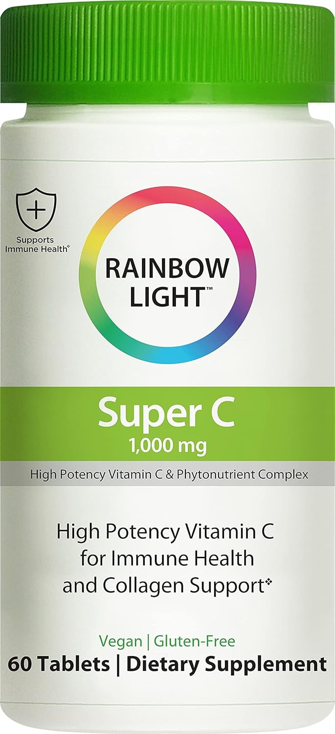 Rainbow Light Super C 1,000 Mg 60 Tab - High-Potency Vitamin C with ...