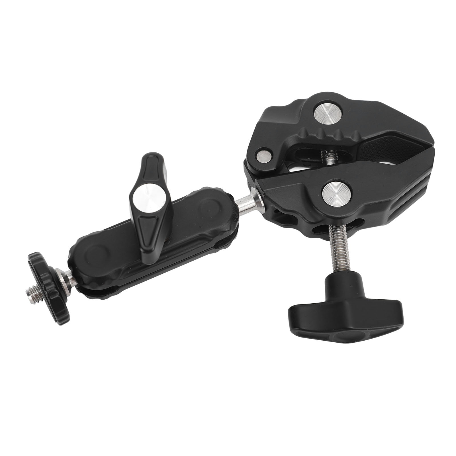 Super Camera Clamp Mount 360 Degree Ballhead Magic Arm Double Ball Head ...