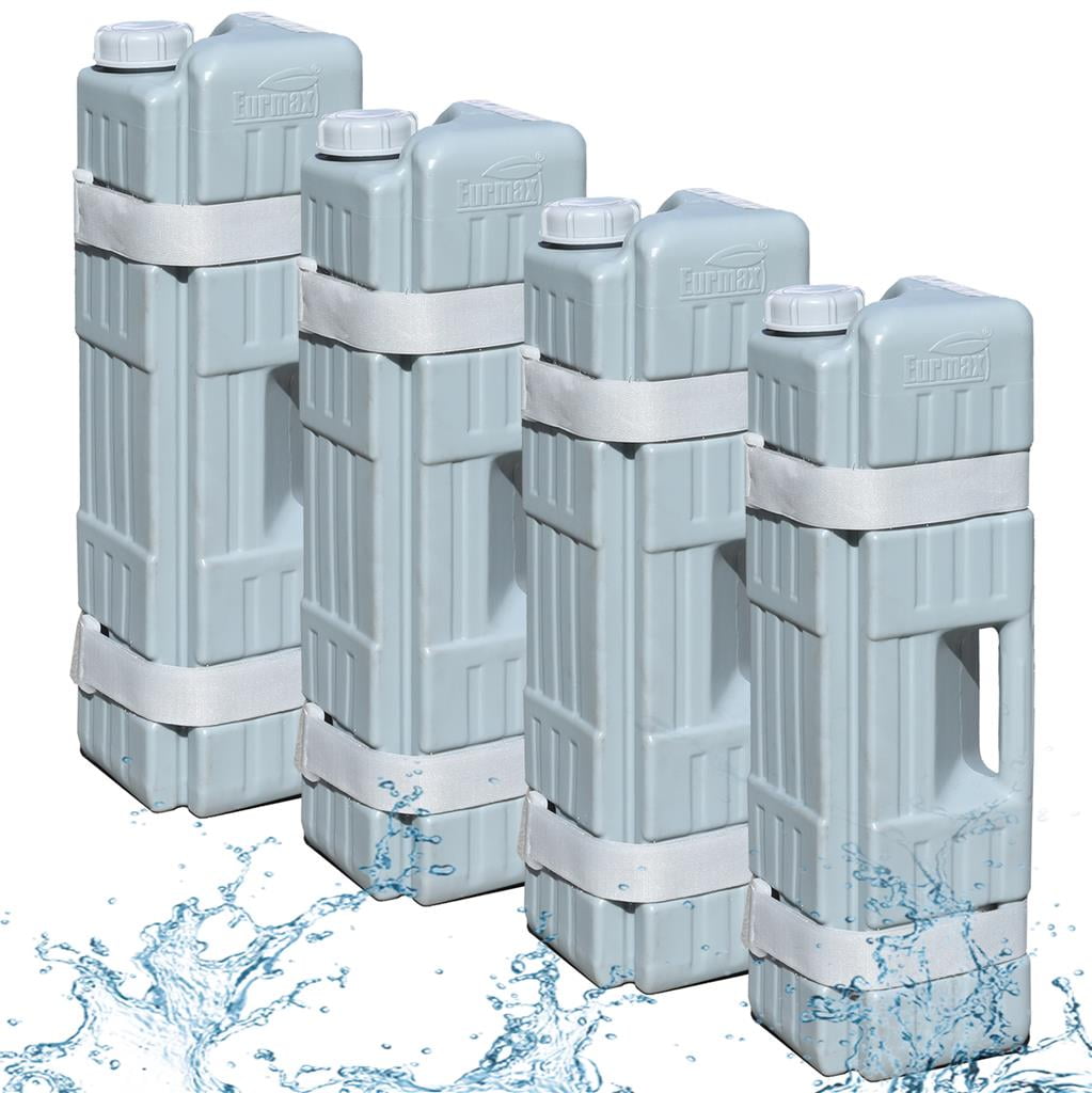 Super Canopy 124 lbs. Gray Water Container Outdoor Canopy Weights Set ...
