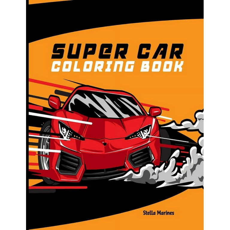 supercar coloring book