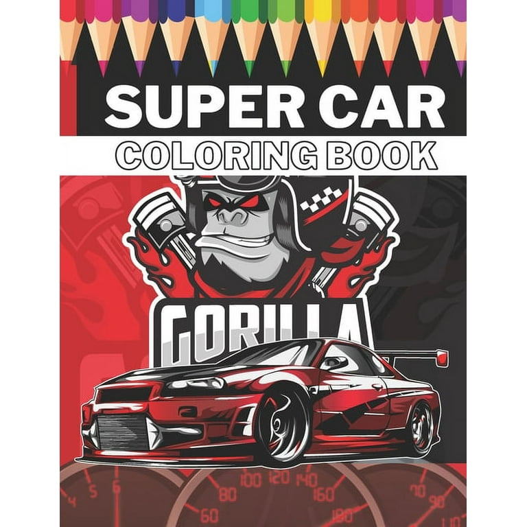coloring book sports car