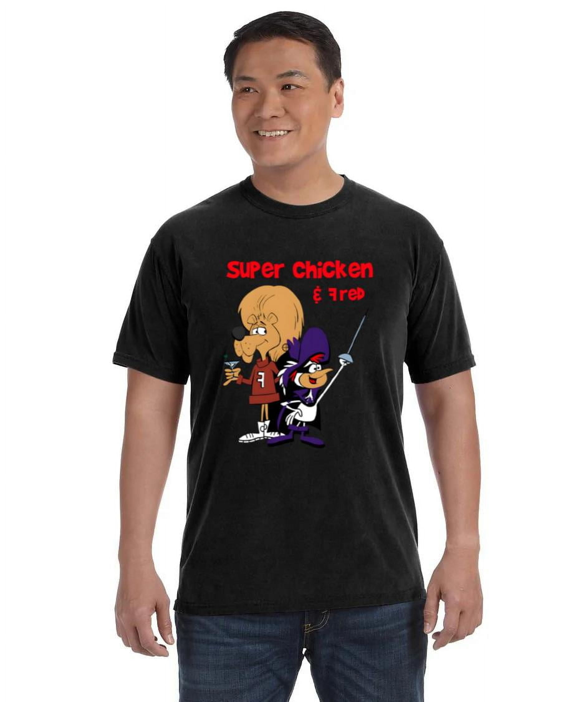 Super Chicken Classic Cartoon Jay Ward Animation 60s TV Comfort Color T ...