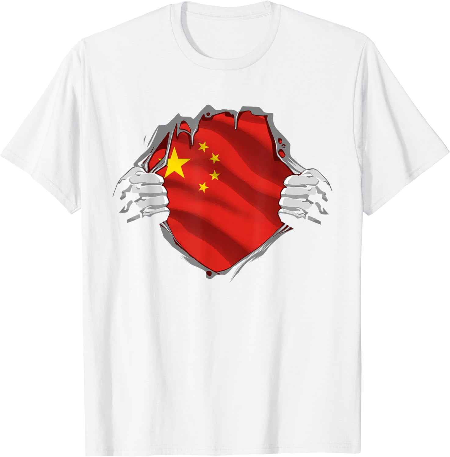 Super Chinese Heritage Proud China Roots Flag T-Shirt - Walmart.com