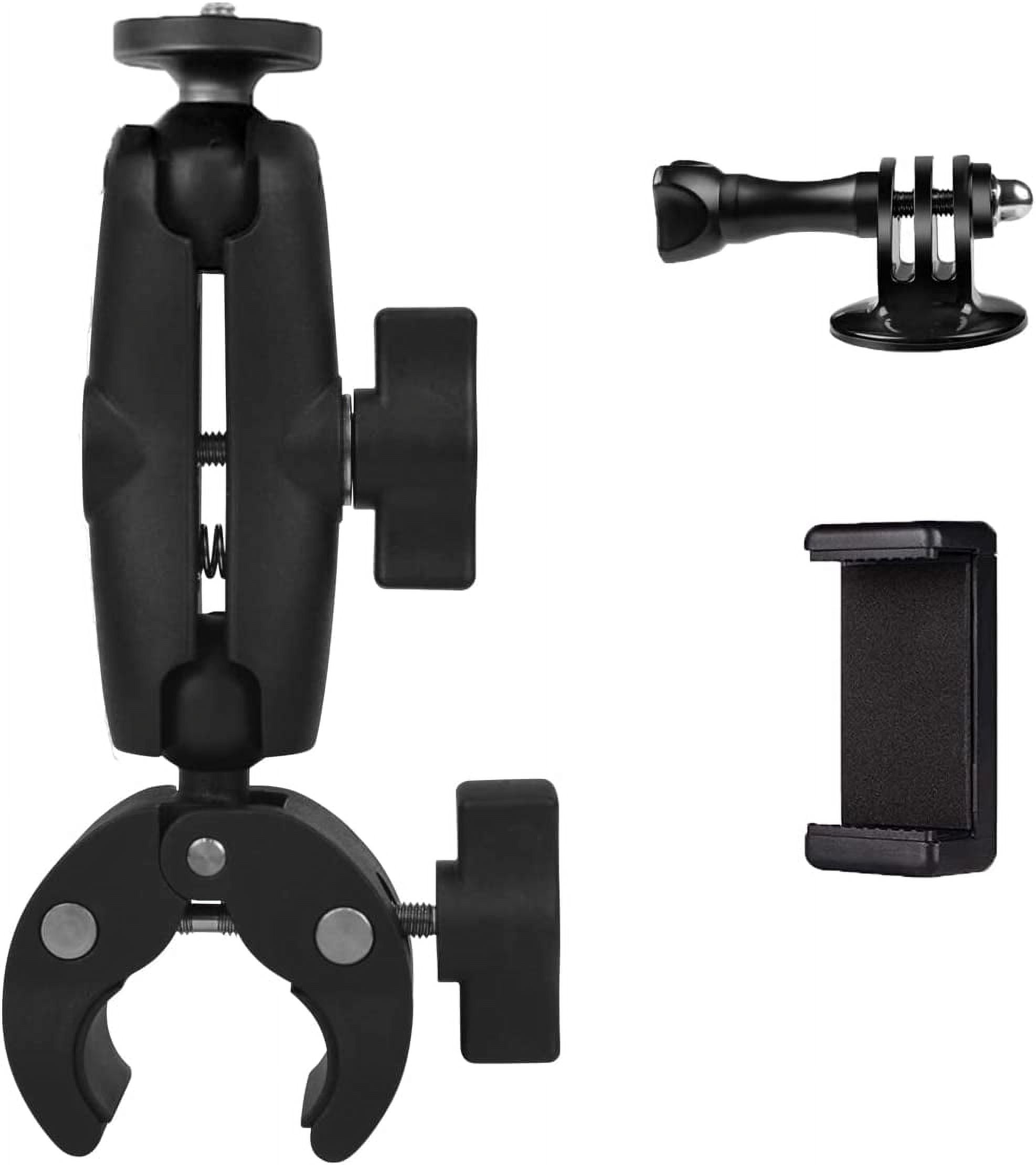 Super Clamp Mount Double Ball Head Adapter Compatible with GoPro or ...