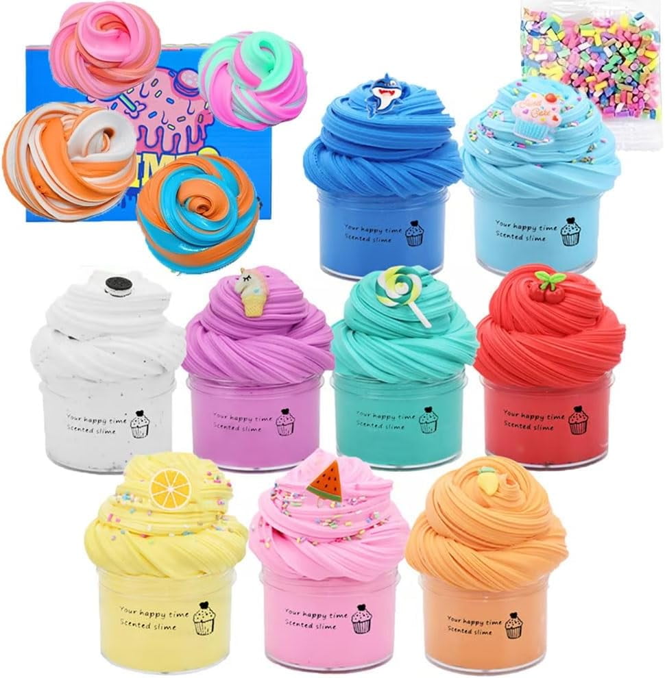 Super Clay Slime DIY Soft & Squishy Clay Scented Slime Sensory Clays ...