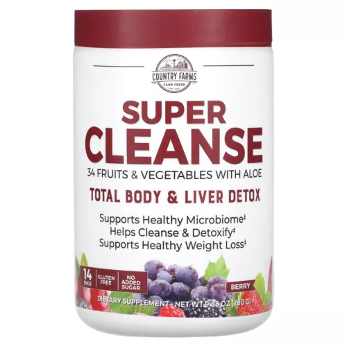 Super Cleanse, Berry, 9.88 oz (280 g) - Walmart.com