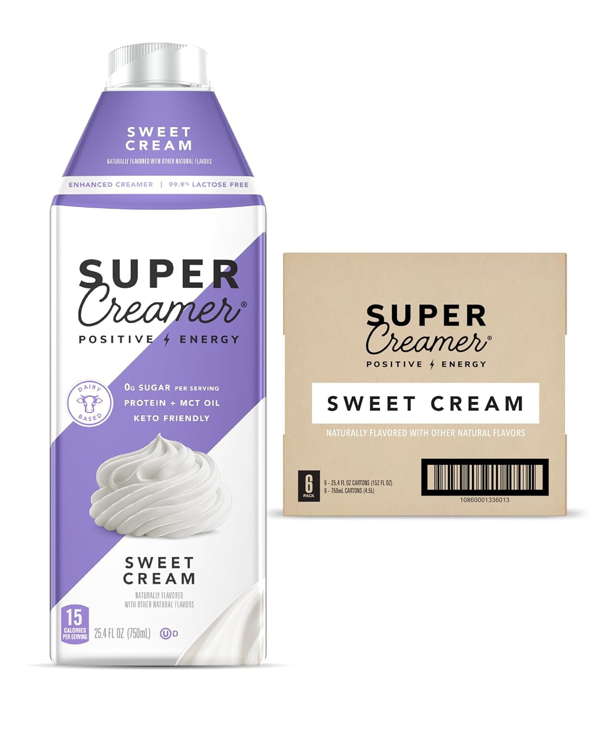 Super Coffee Creamer, SugarFree Coffee Creamer (0g Sugar, 1g Protein ...
