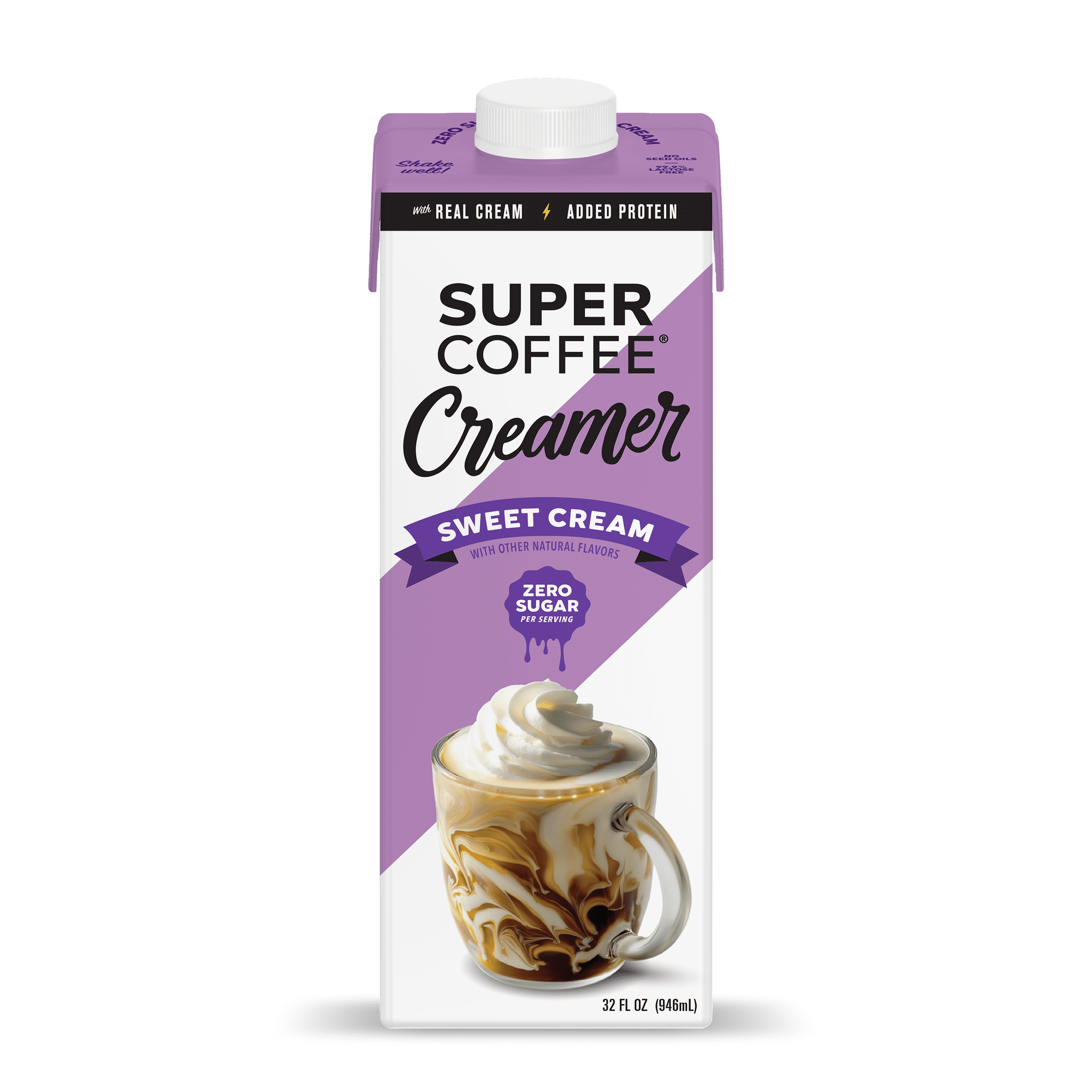 Super Coffee Creamer, Sweet Cream, 32oz Carton, Gluten-Free ...