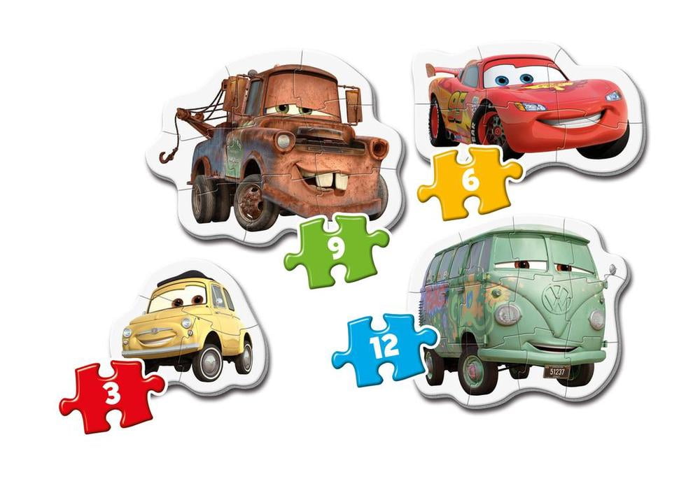 Super Colour: My First Puzzles - Disney Cars, 3-6-9-12 Piece - Walmart.com