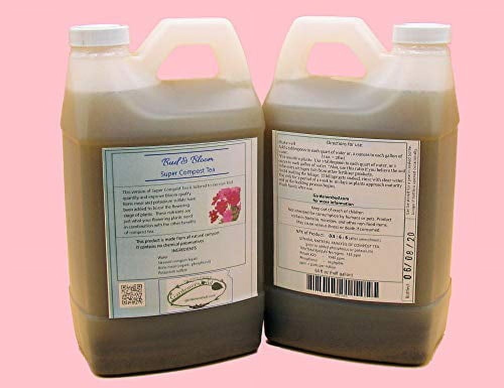 Super Compost Tea_Bud and Bloom (64 oz - one Half Gallon) Natural and ...
