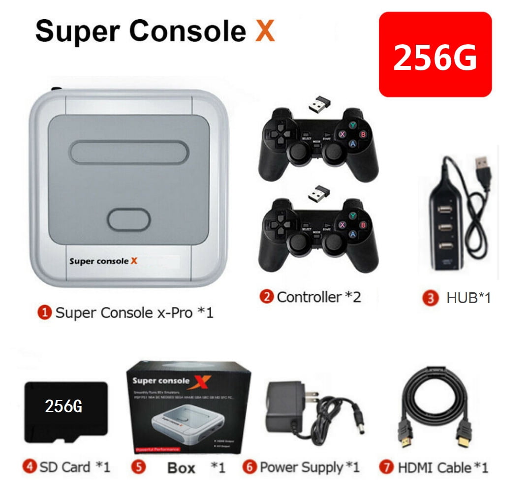 Super Console X Pro,117,000+ Classic Games Retro Video Game Console,Gaming Systems for 4K TV HD ...