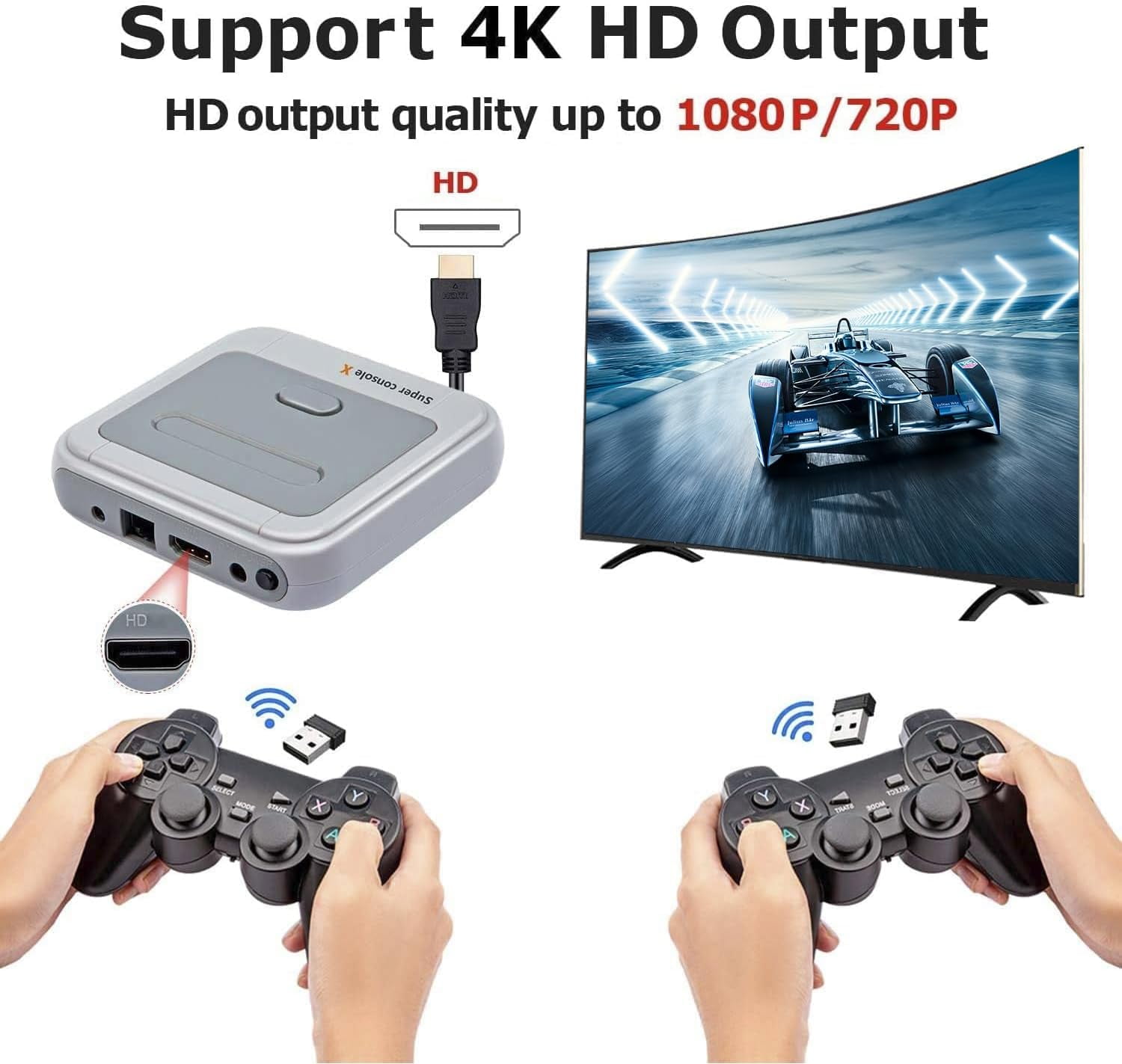 Super Console X Retro Video Game Console Built in 117,000+ Games ...