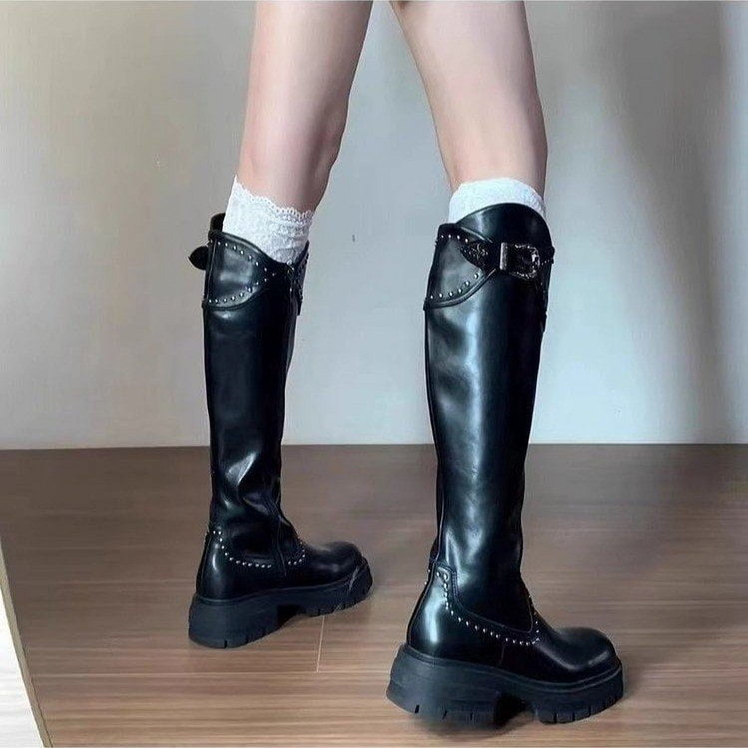 Super Cool! Knight Boots Children's Boots 2024 New High Tube below the ...