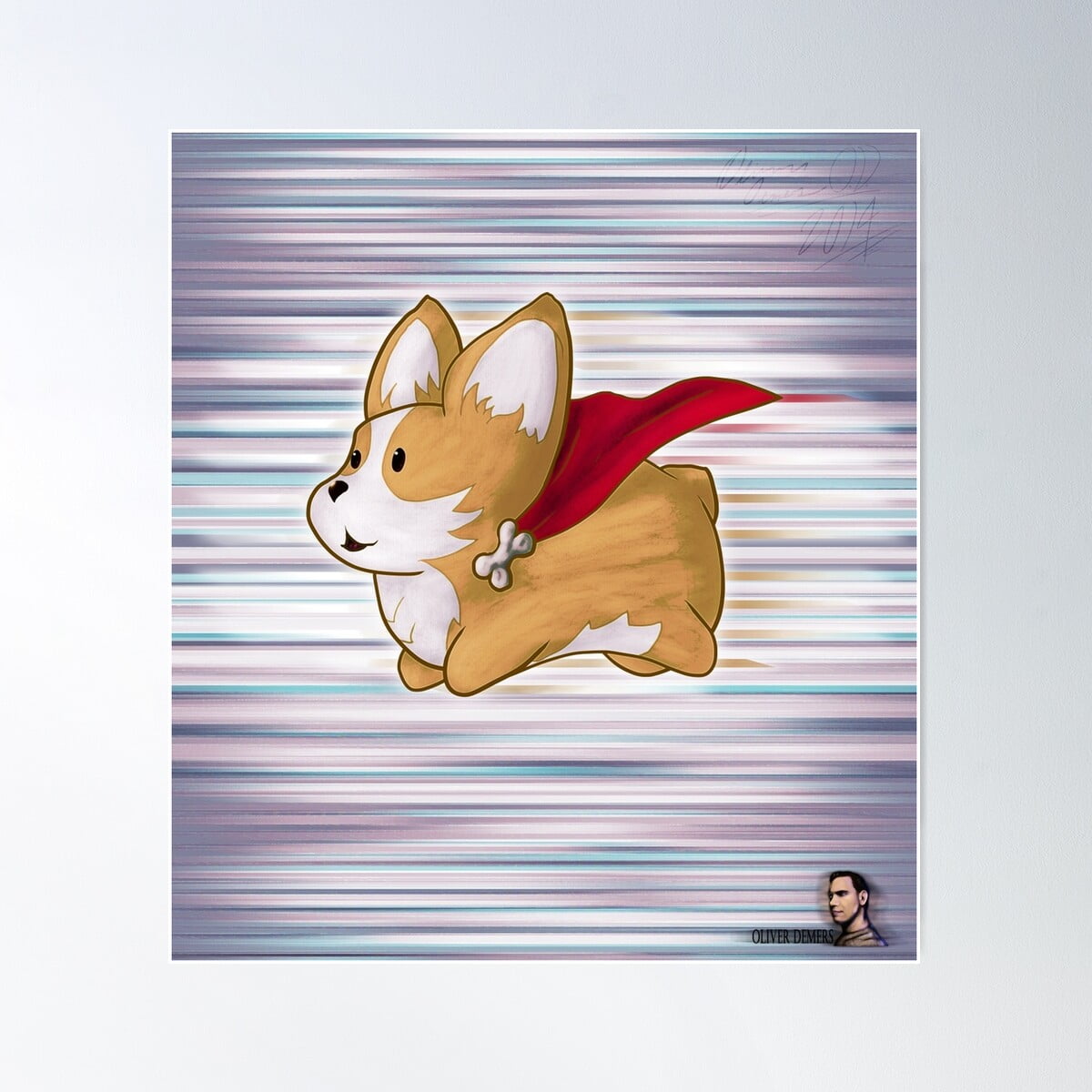 Super Corgi Poster, 12x18 UNFRAMED - Walmart.com