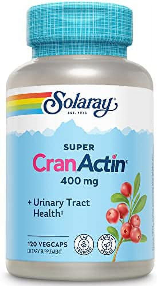 Super Cranactin Cranberry AF Extract Vegetarian Capsules, 400 Mg, 120 ...