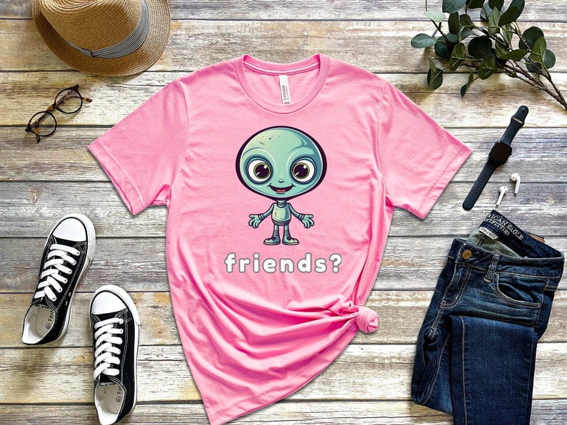 Super Cute Alien "friends?" T-Shirt, Extraterrestrial friends, Alien ...