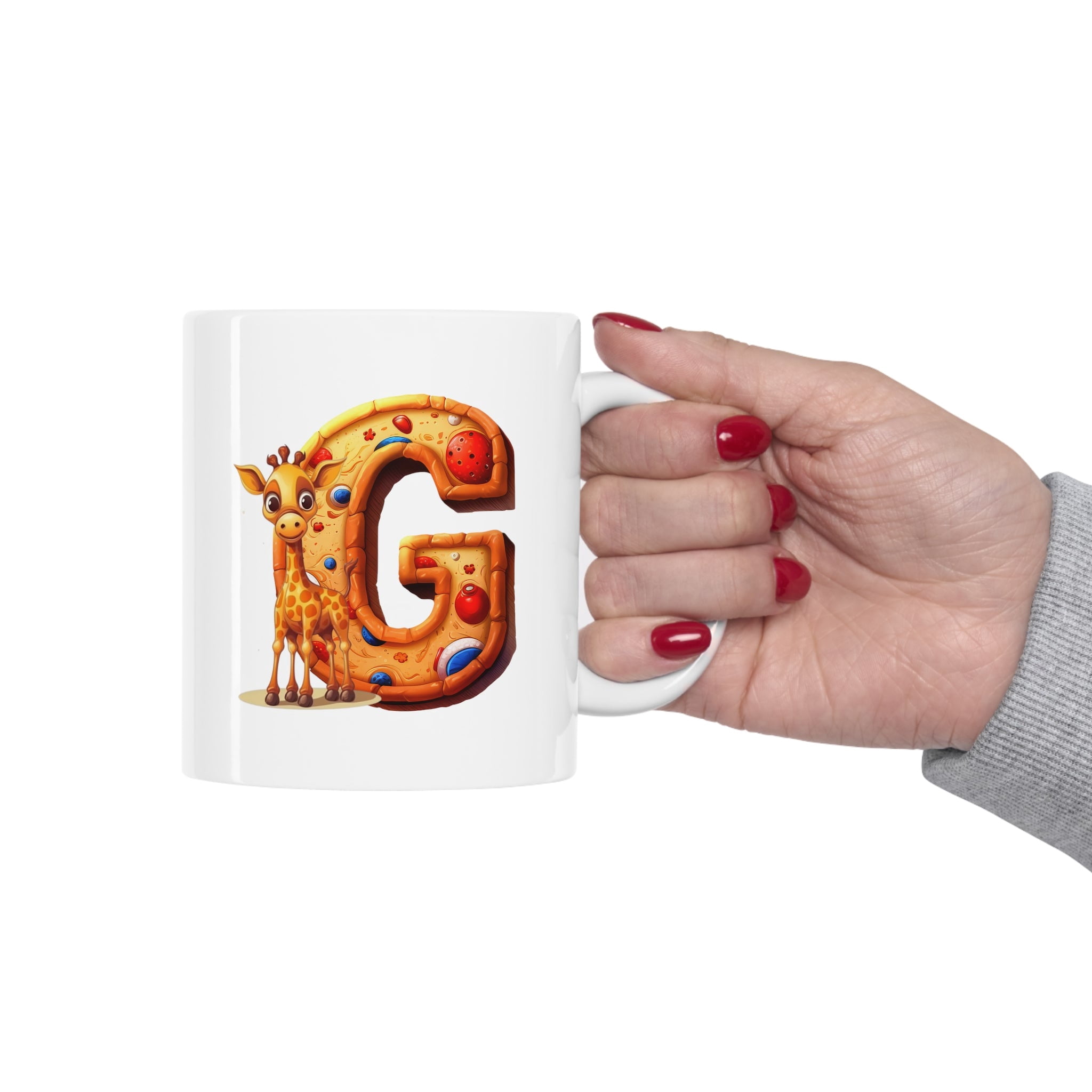 Super Cute Animal Alphabet Letter G | Ceramic Mug 11oz - Walmart.com