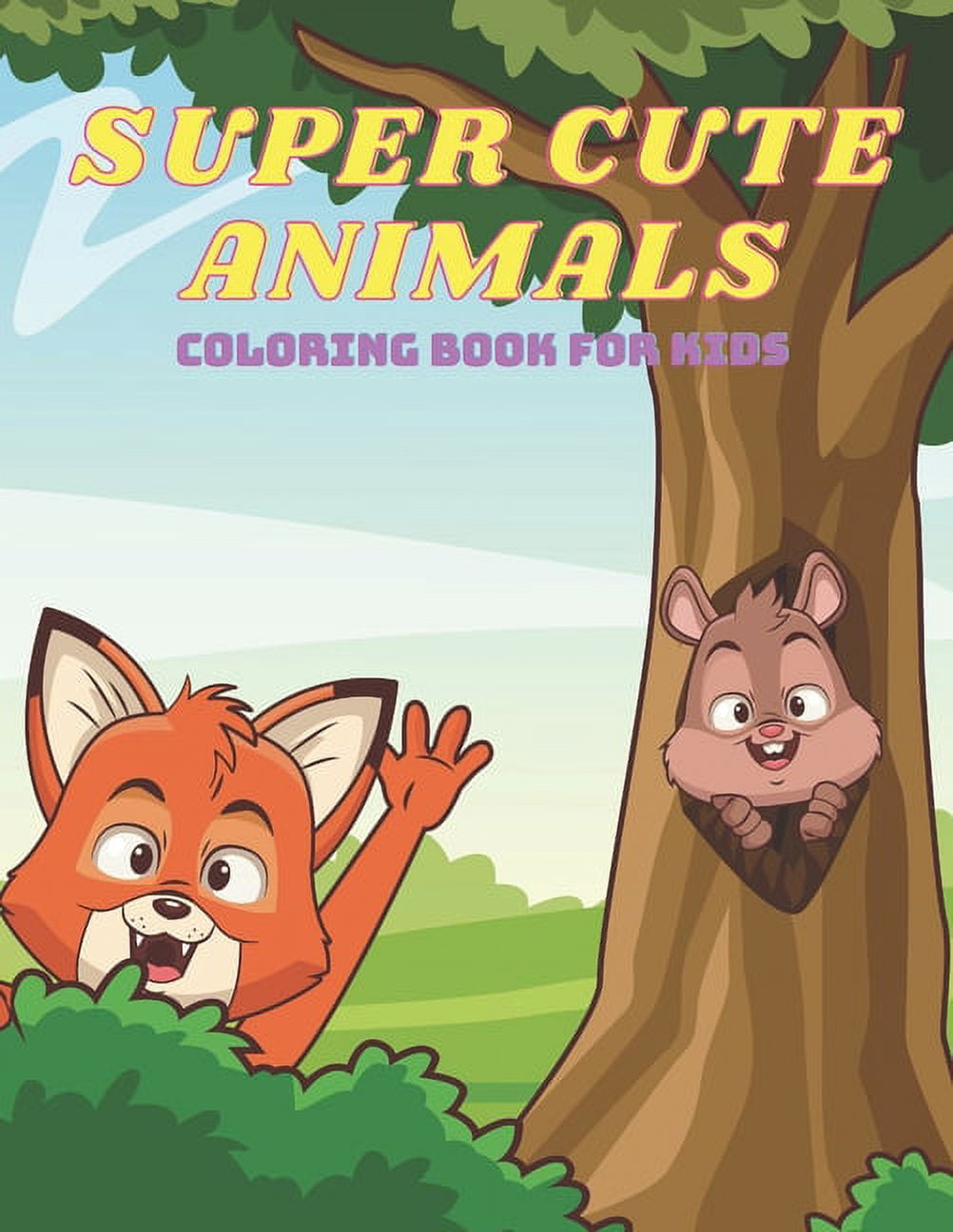 Super Cute Animals - Coloring Book for Kids - Walmart.com