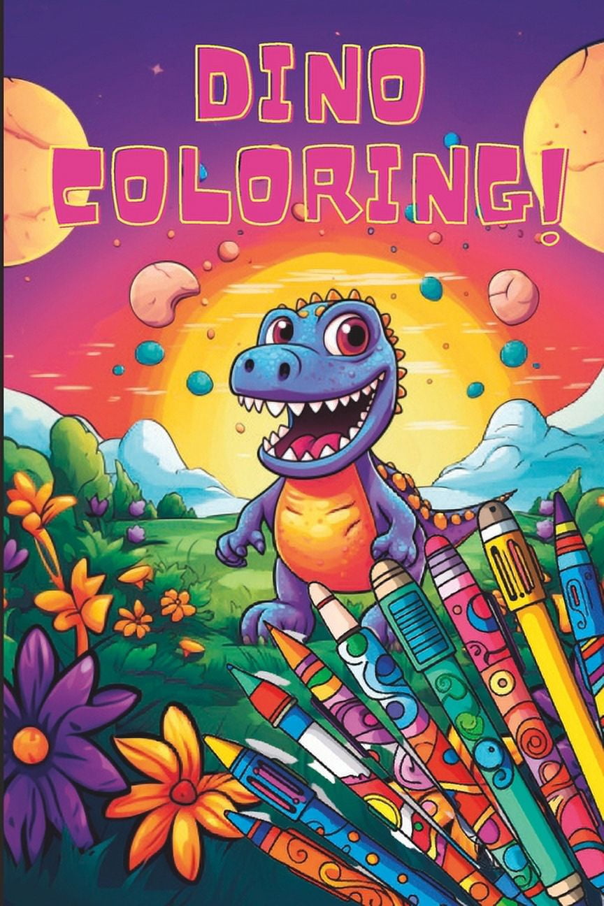 Super Cute Baby Dinosaur Coloring Book For Kids: 28 Fun Dinosaur ...