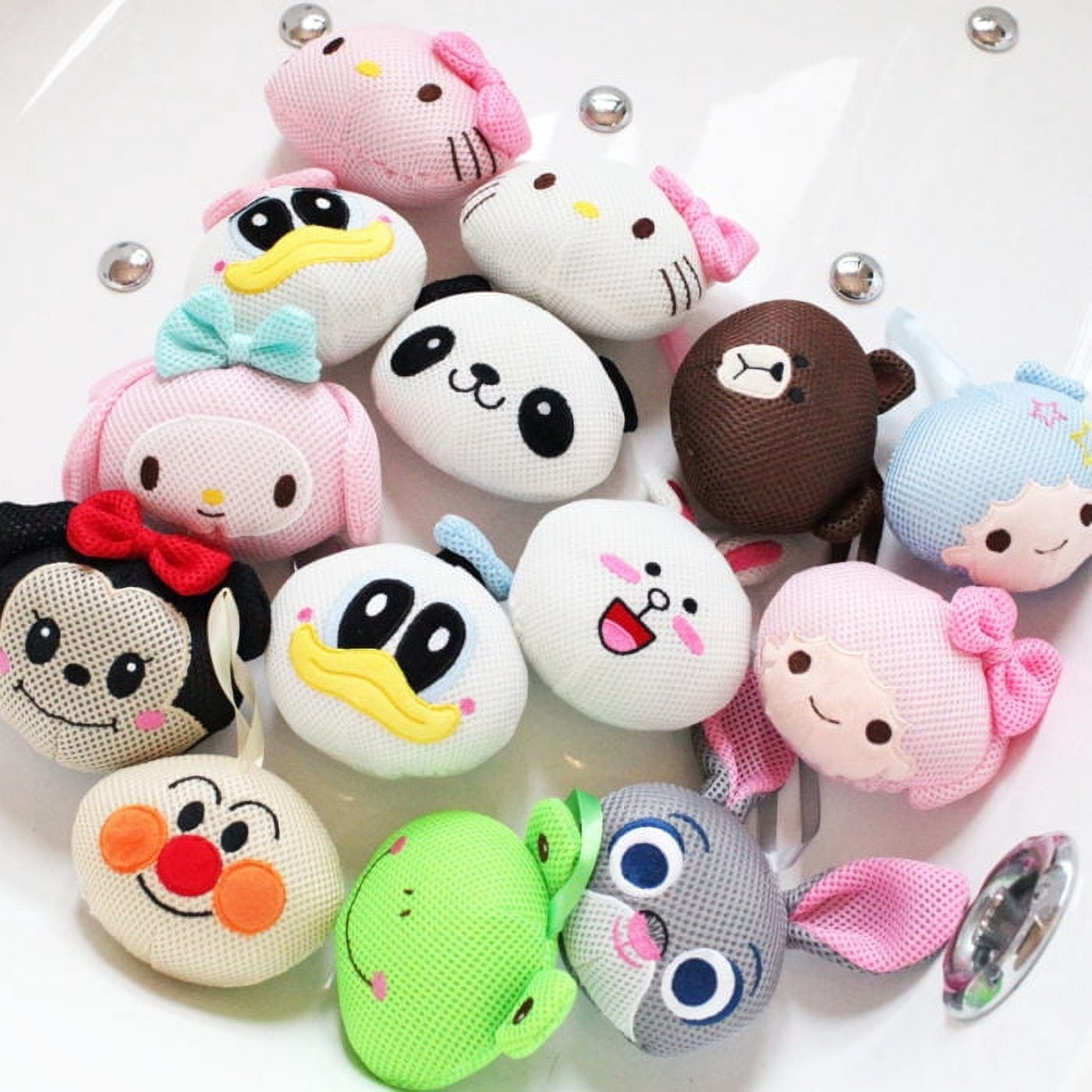 Super Cute Cartoon Animals Bath Sponge Scrub Ball - Walmart.com
