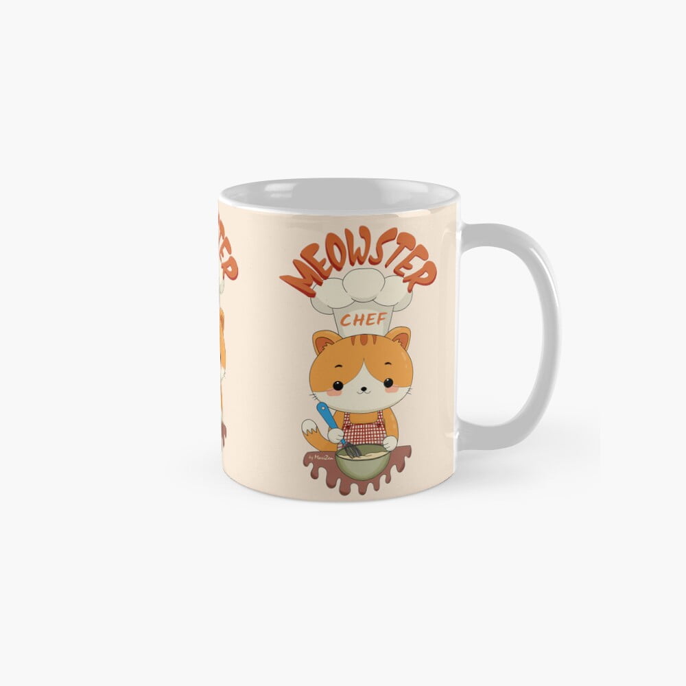 Super Cute Cat Che Illustration with a Master Joke Classic Mug ...