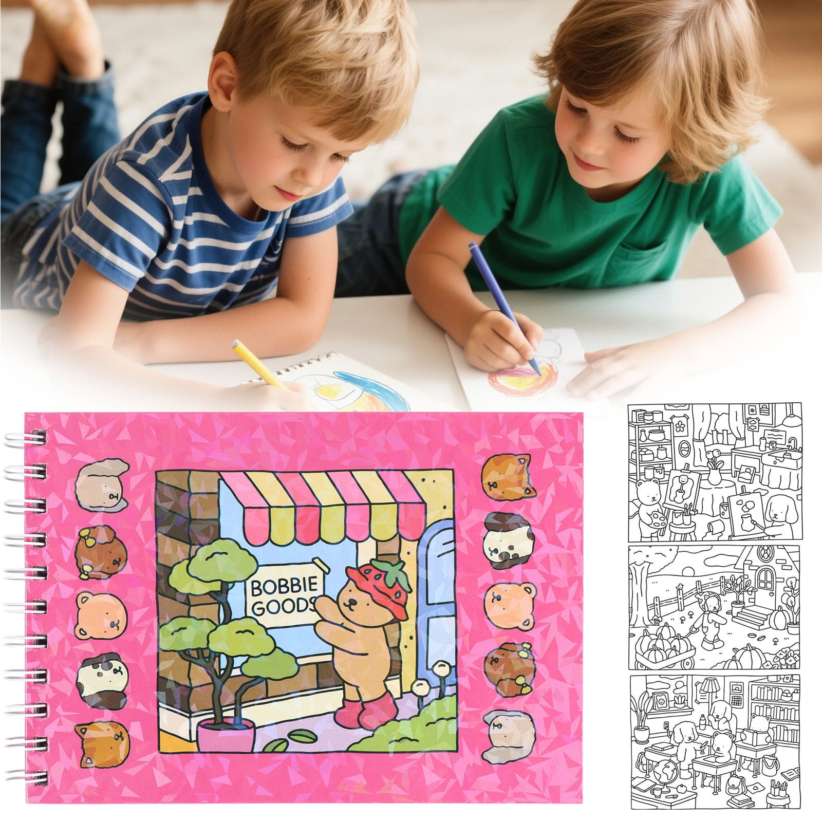 Super Cute Coloring Book for Adults and Teens Featuring Adorable ...