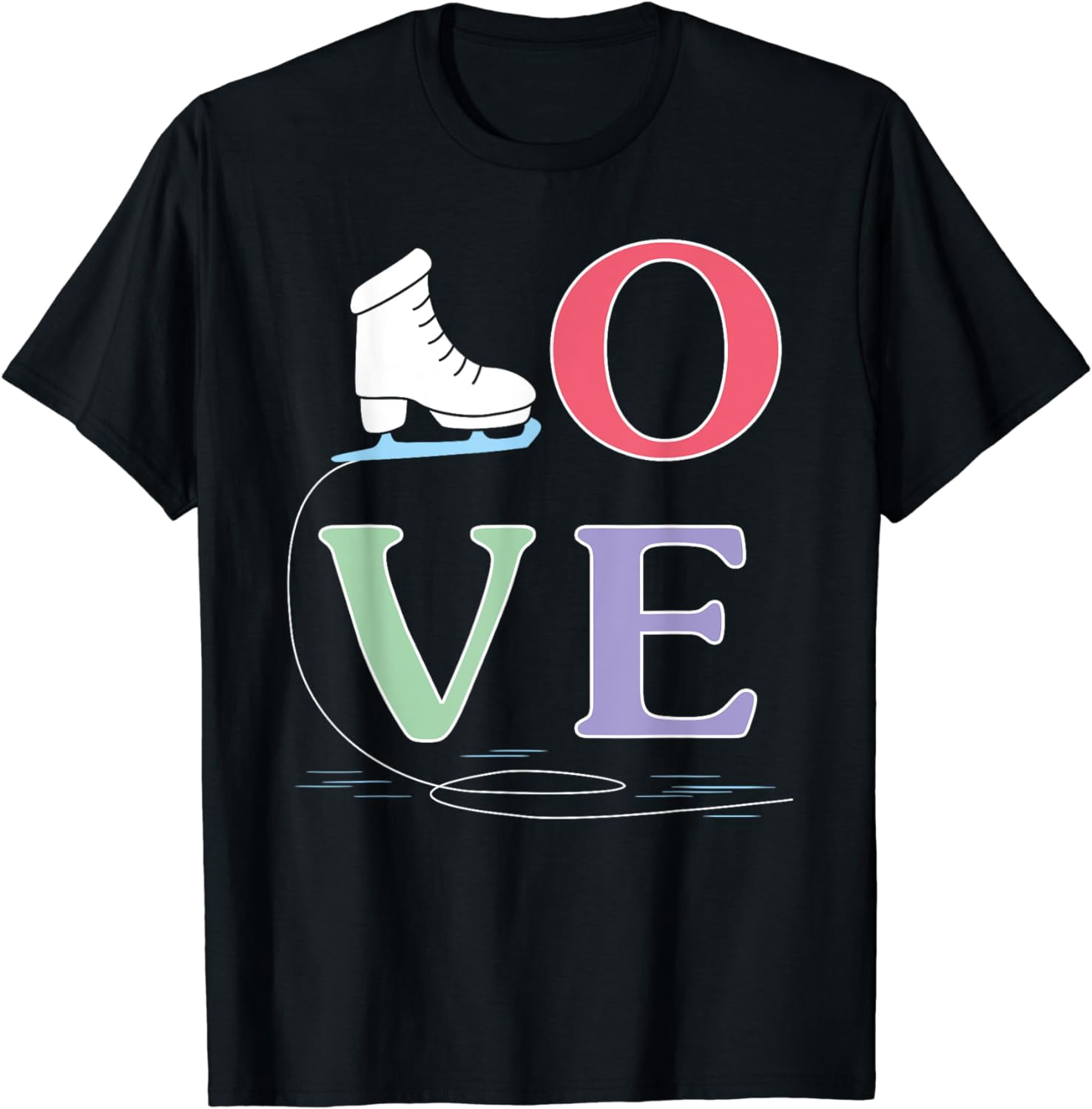 Super Cute Figure & Skating For Girls Women Who Ice Skate T-Shirt - Walmart.com