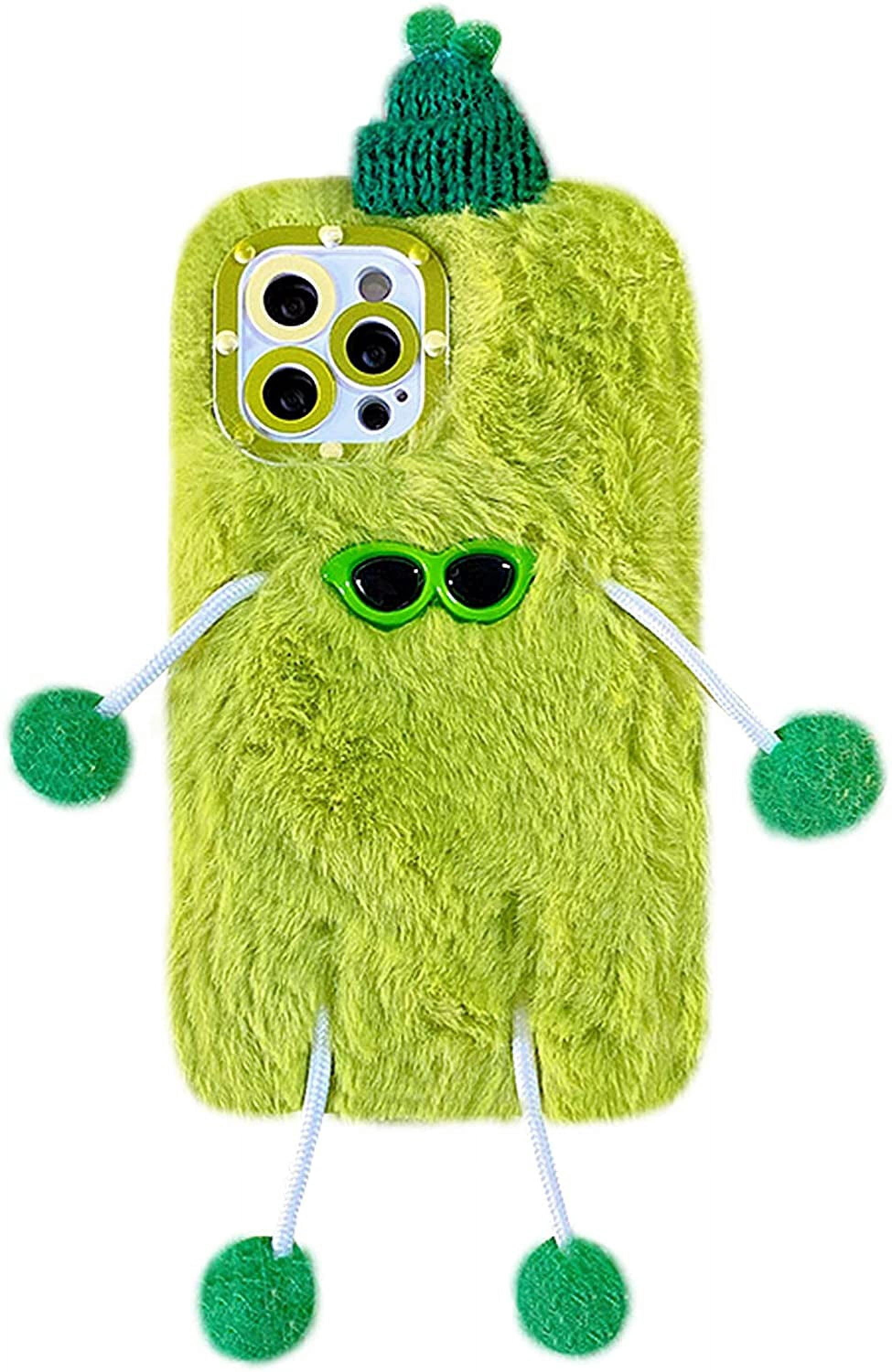 Super Cute Fluffy Fur Case Compatible with iPhone 13 Pro, Fuzzy Furry ...
