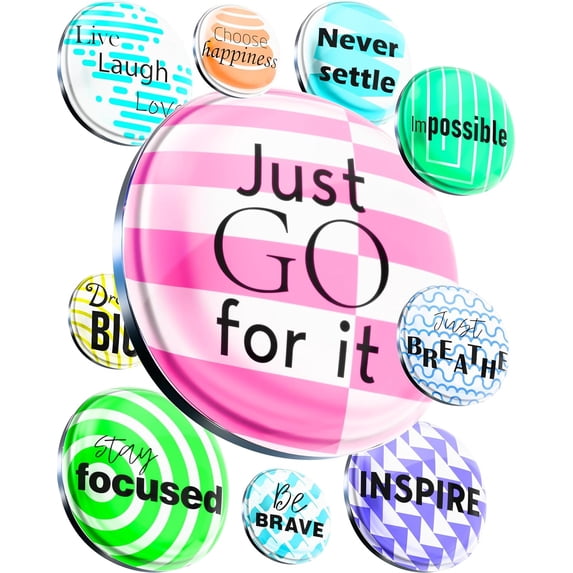 Super Cute Glass Magnets – Decorative Multipack Set with Strong Grip ...