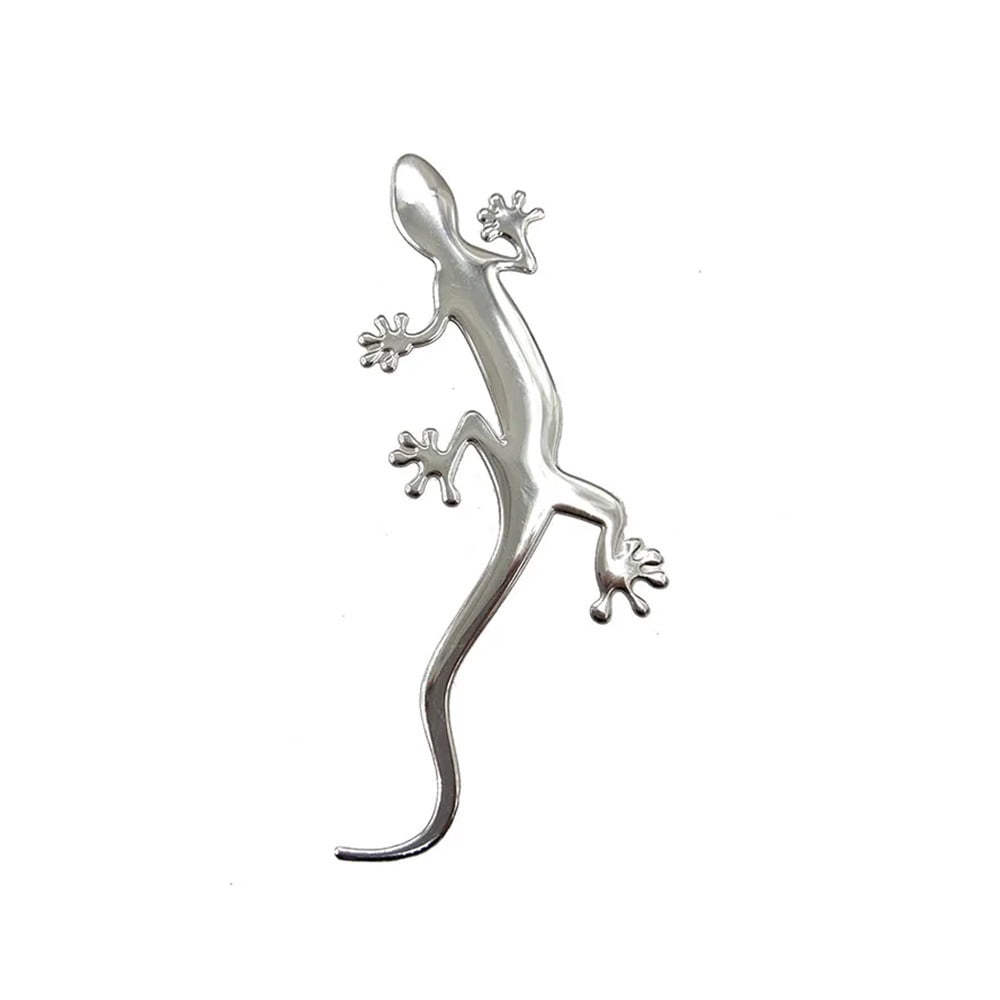 Super Cute Lizard Gecko 3D Car Sticker Soft PVC Chromed Badge Emblem ...