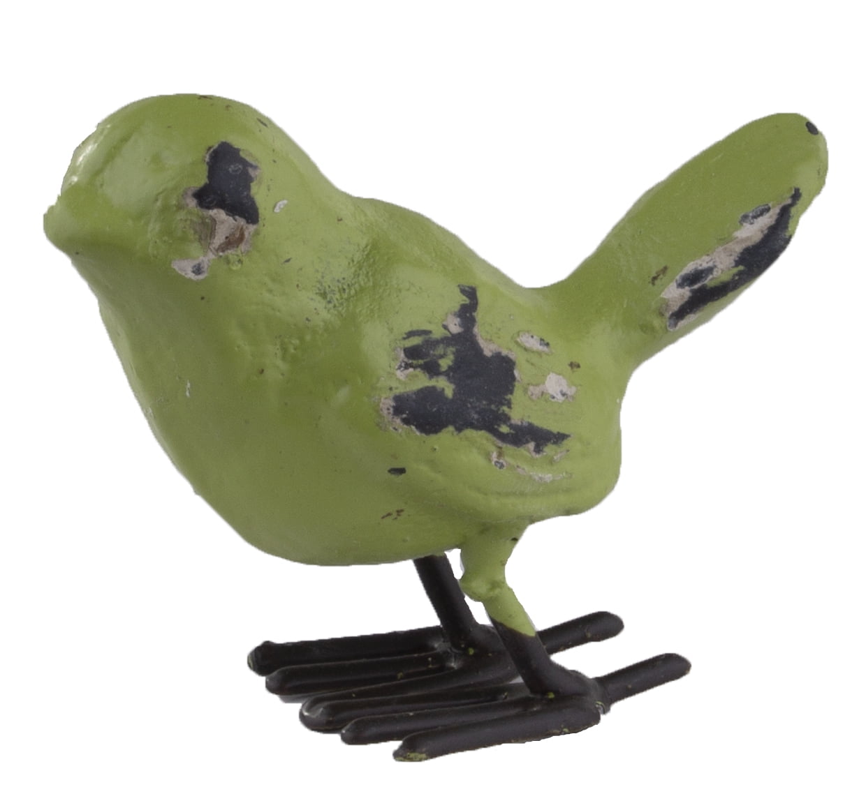 Super Cute Mini Cast Iron Bird Figurine In Choice Of Color (Green ...