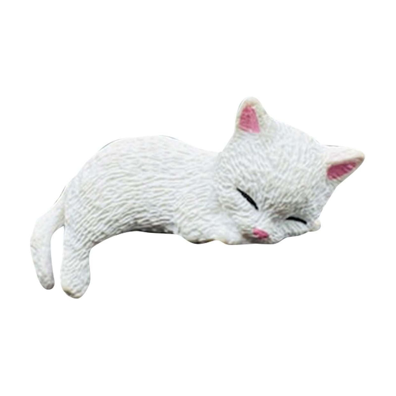 Super Cute Sleepy Cat Car Screen Small Ornaments Car Center Display ...