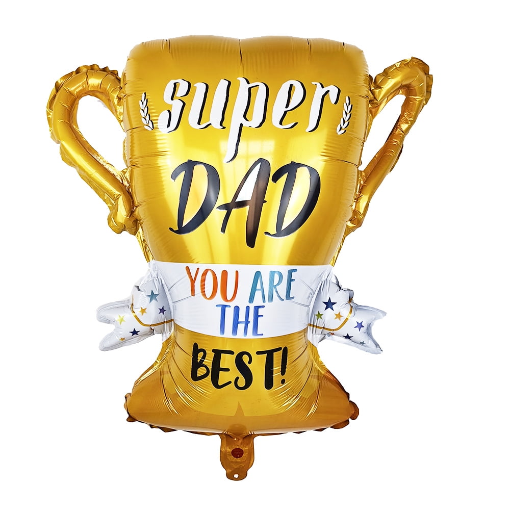 Super Dad Balloons Happy Father's Day Champagne Foil Helium Ball ...