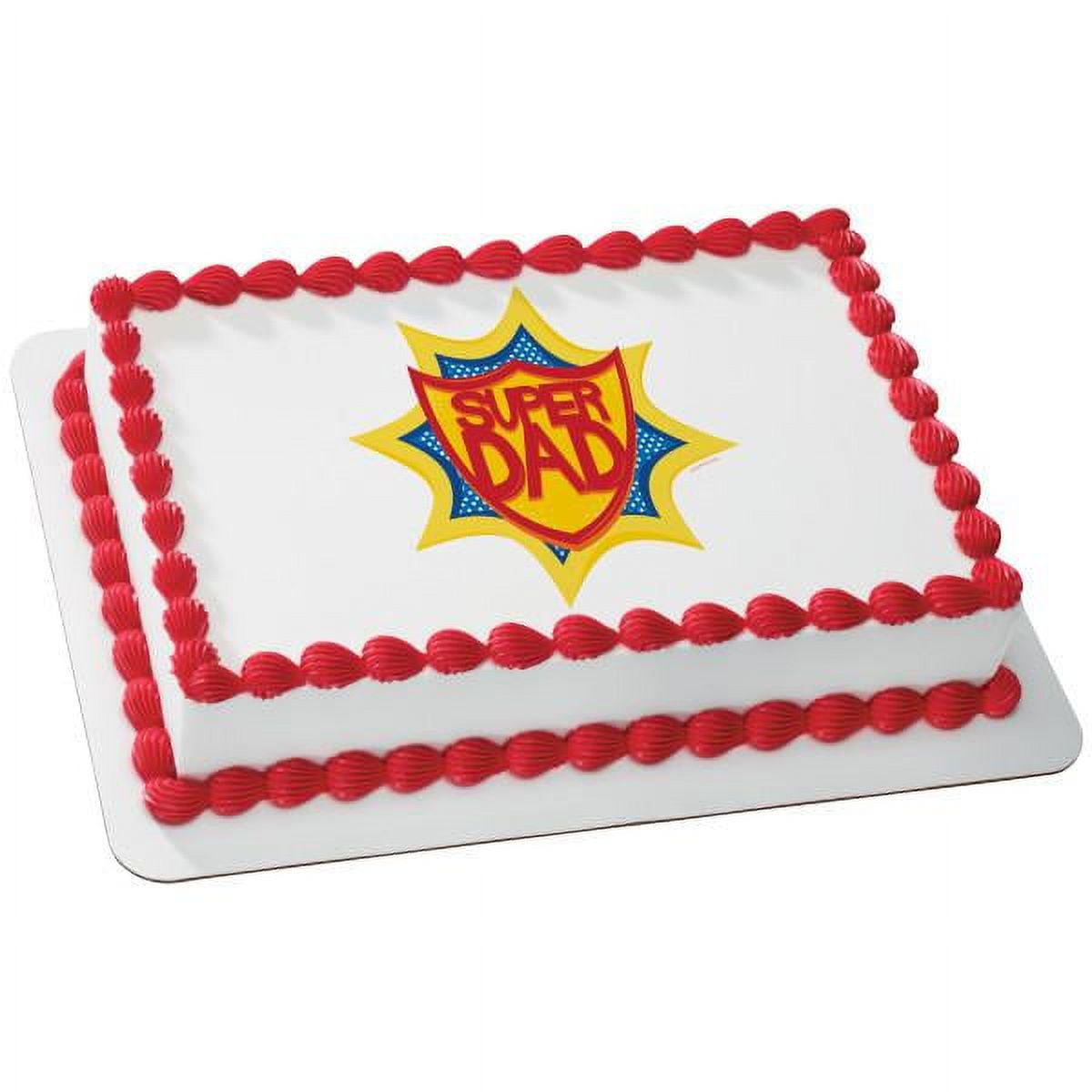 Super Dad Edible Cake Topper Image - 1/4 Sheet - Walmart.com