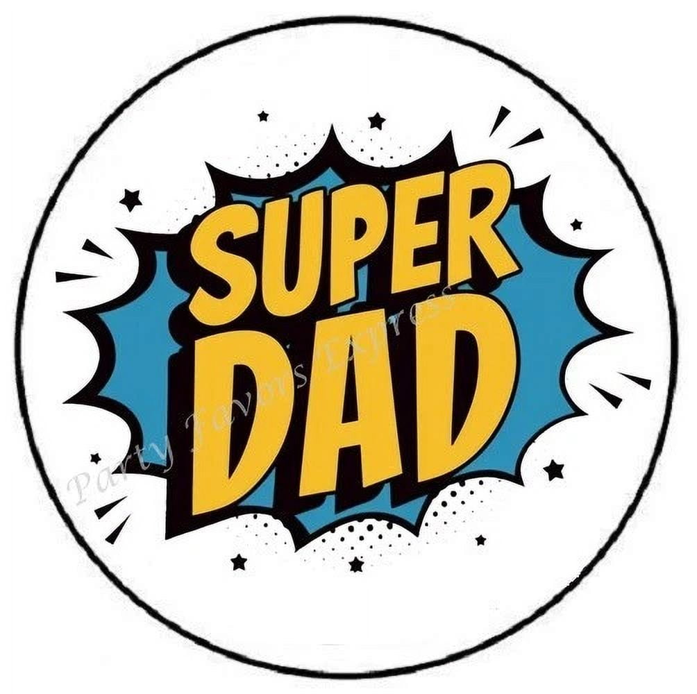 Super Dad Fathers Day Stickers Party Favors Phone Decal Water Bottle ...