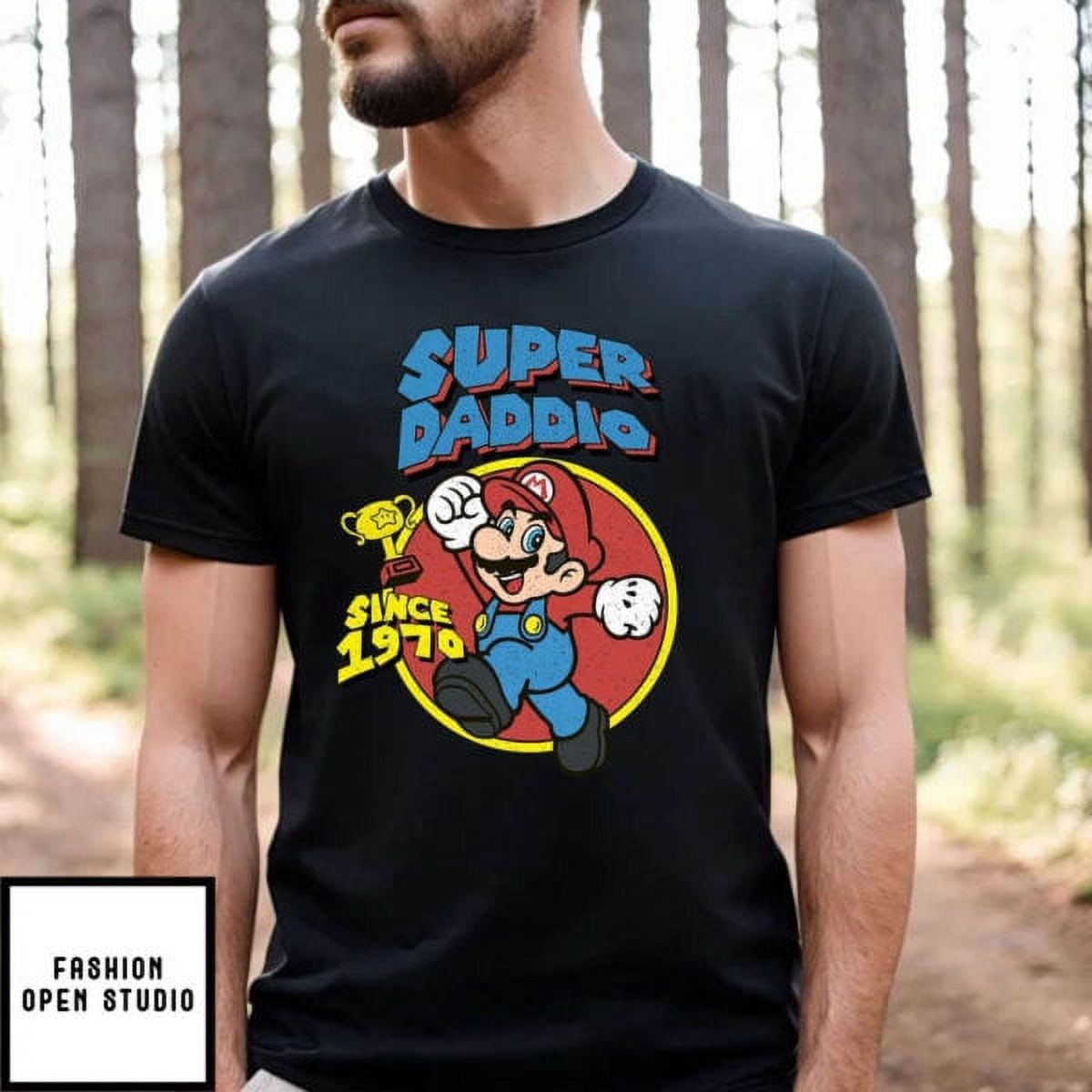 Super Daddio Mario Since 1970 T-Shirt - Walmart.com