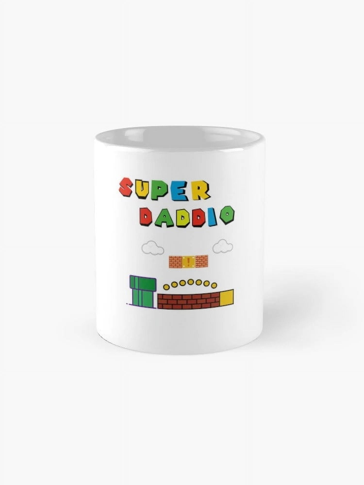 Super Daddio Mug – Funny Video Gamer Dad Coffee Cup, Father’s Day Gift for Papa or Husband ...
