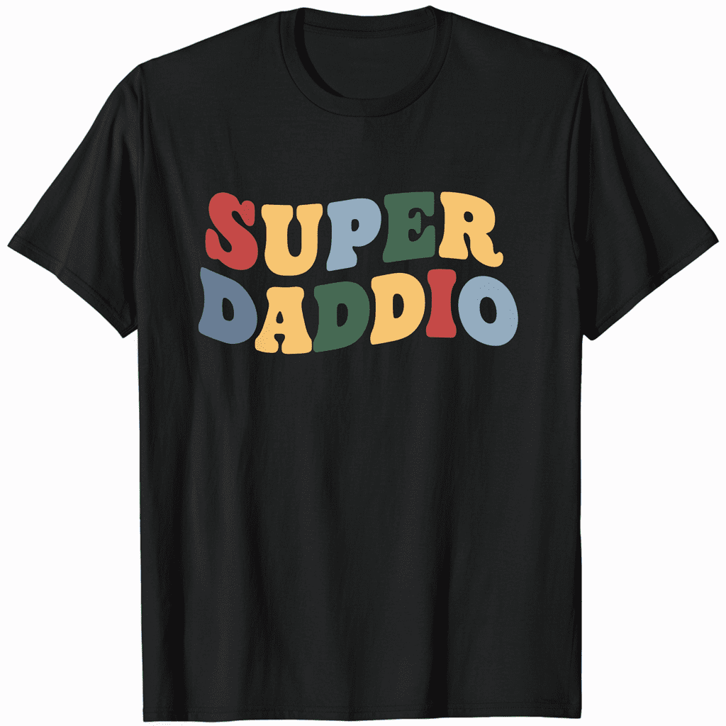 Super Daddio Vintage Retro Cool Daddy T-Shirt Gift - Walmart.com