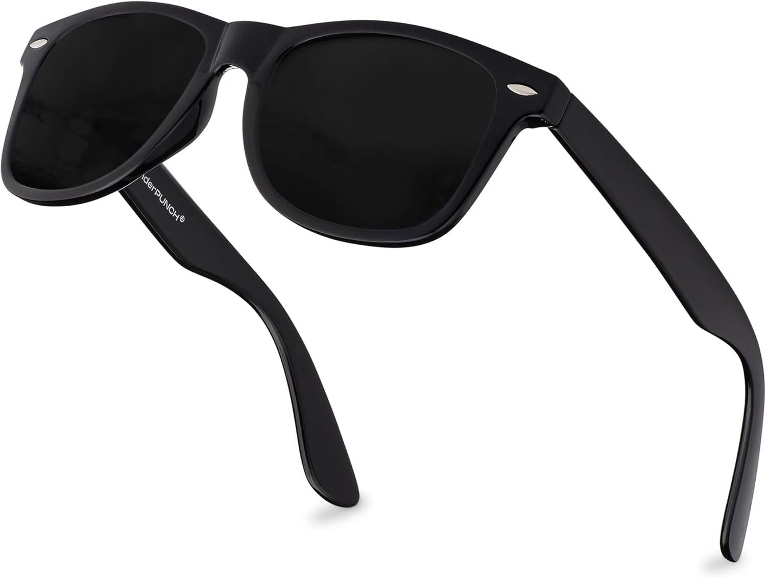 Super Dark Black Lens Mens Sunglasses Retro Classic 80s Stylish