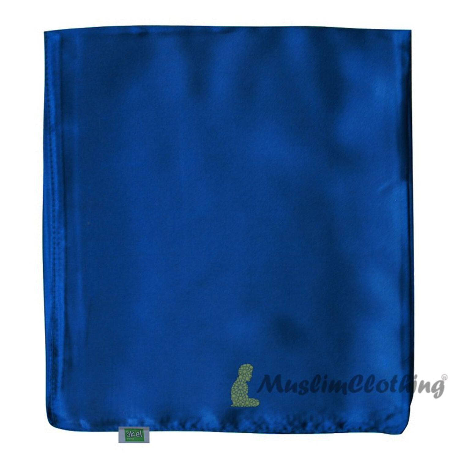 Super Dark Blue Borderless Satin Scarf Hijab Shawl Islamic Headwear ...