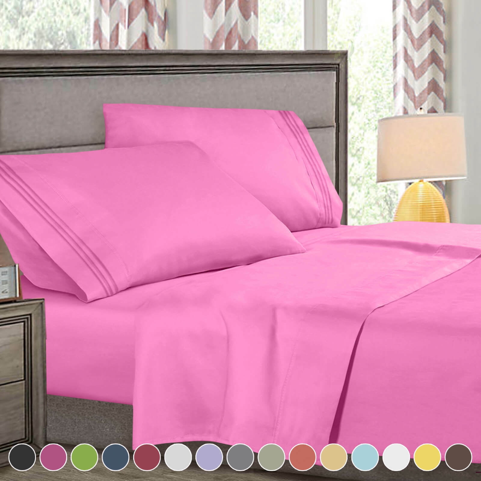 Super Deluxe 1800 Collection Hotel Quality 4 Piece Deep Pocket Bed ...