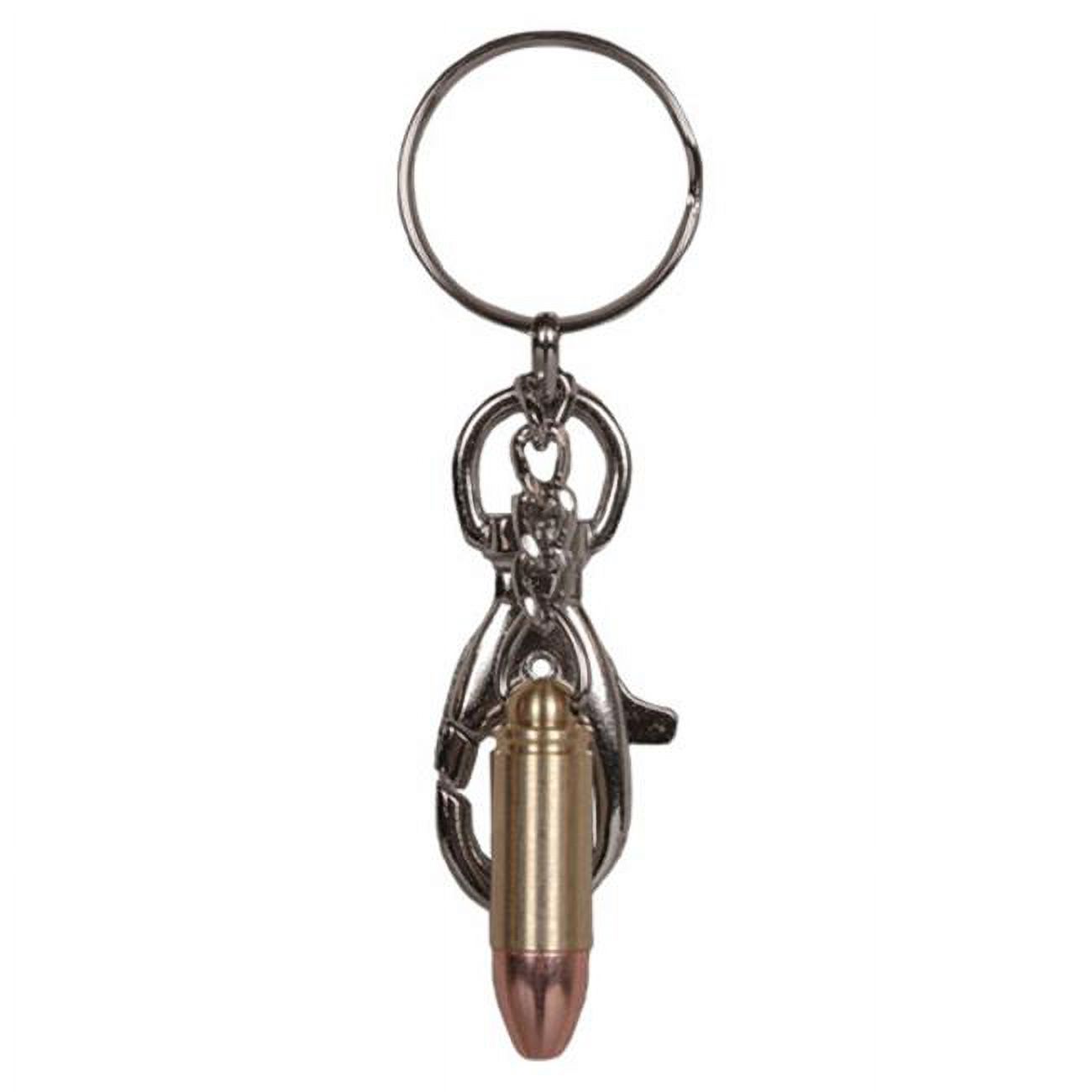 Super-Deluxe Bullet Key Ring With Clasp - 9Mm Caliber - Outdoor ...