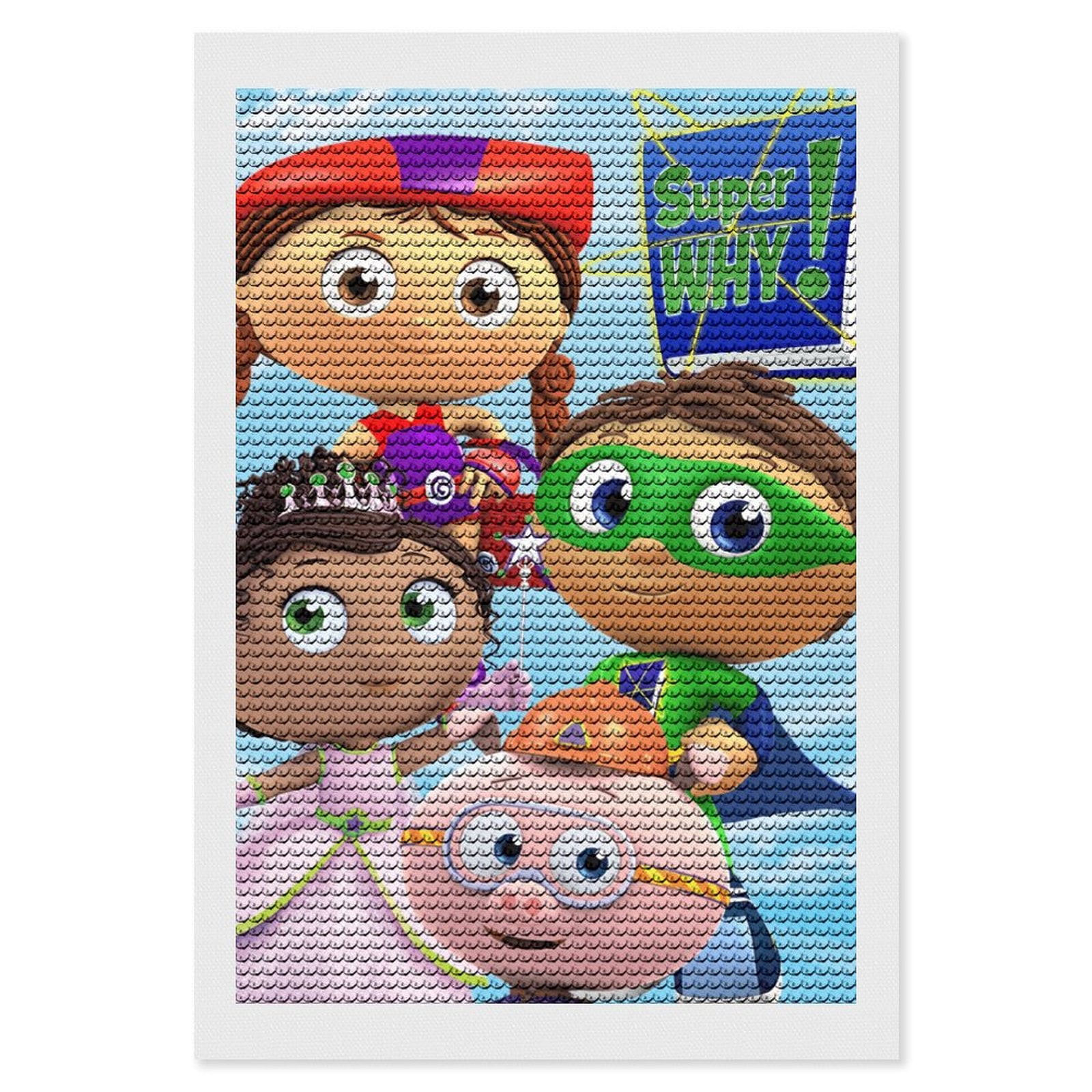 Super Why Diamond Art Kits for Adults 5D Diamond Art Kit Paint by ...