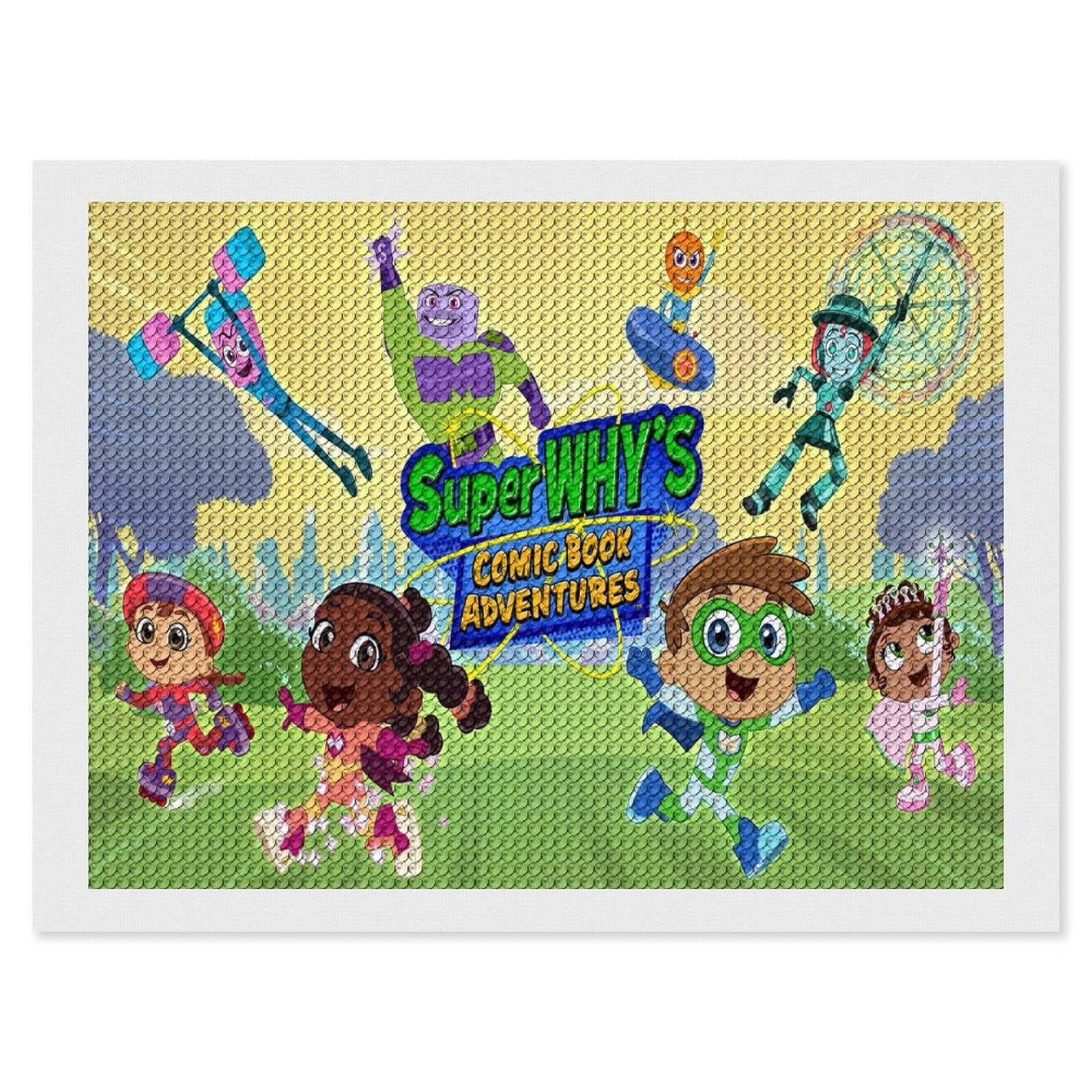 Super Why Diamond Art Kits for Adults 5D Diamond Art Kit Paint by ...