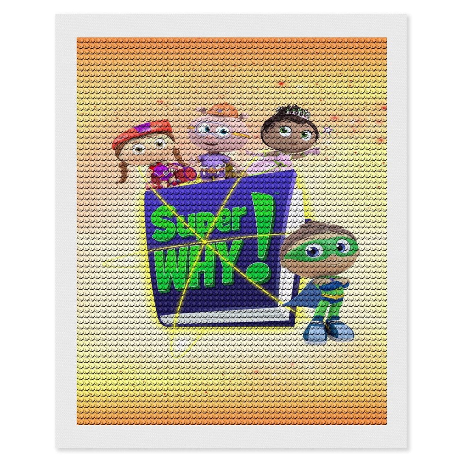 Super Why Diamond Art Kits for Adults 5D Diamond Art Kit Paint by ...