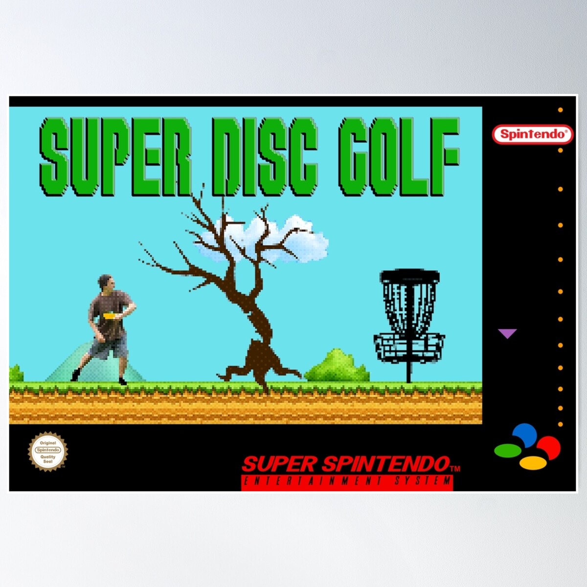 Super Disc Golf Poster Wall Art, Modern Wall Decor For Living Room ...